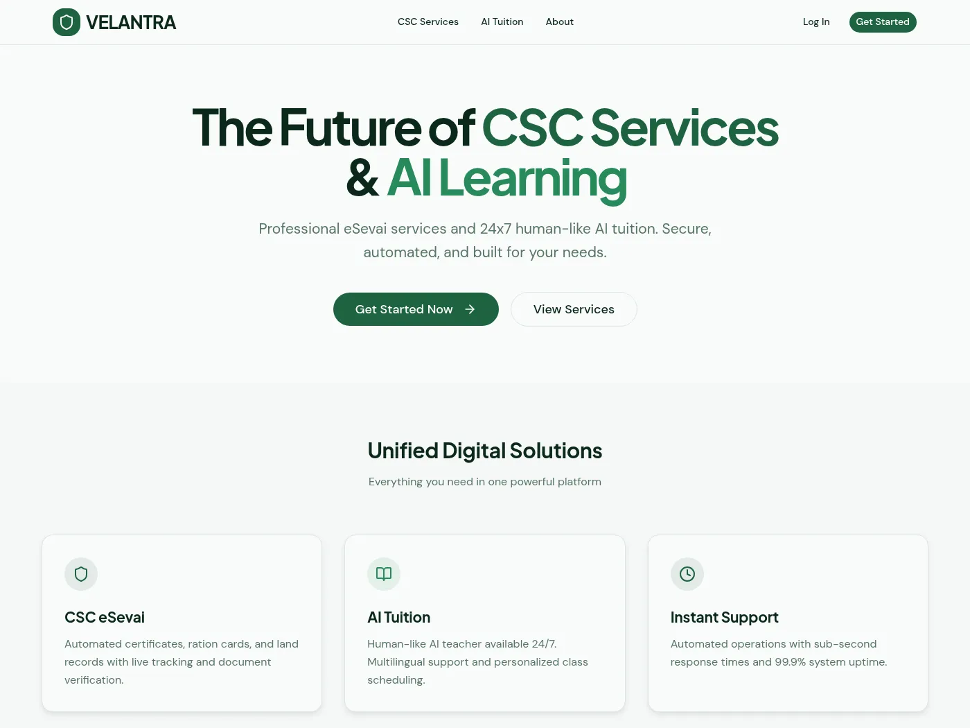 Velantra Automation Suite