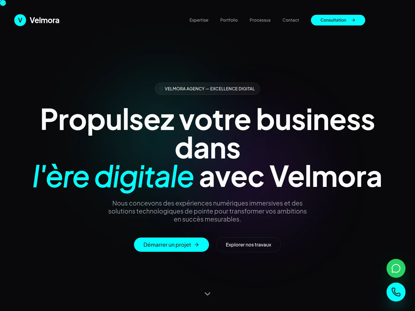 Velmora Agency Site