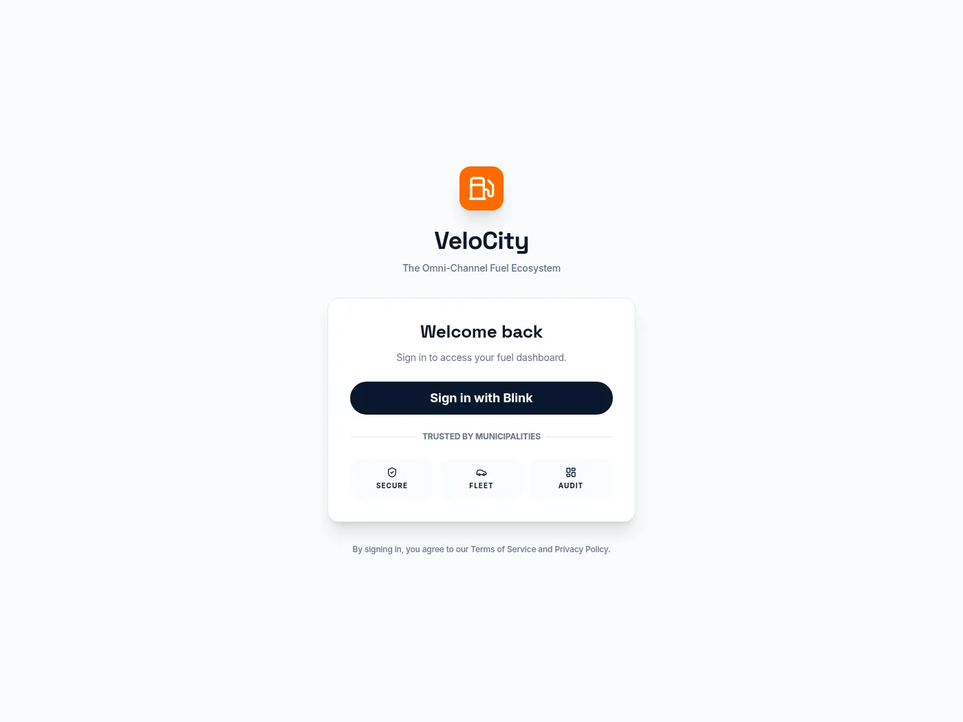 VeloCity Fuel Ecosystem