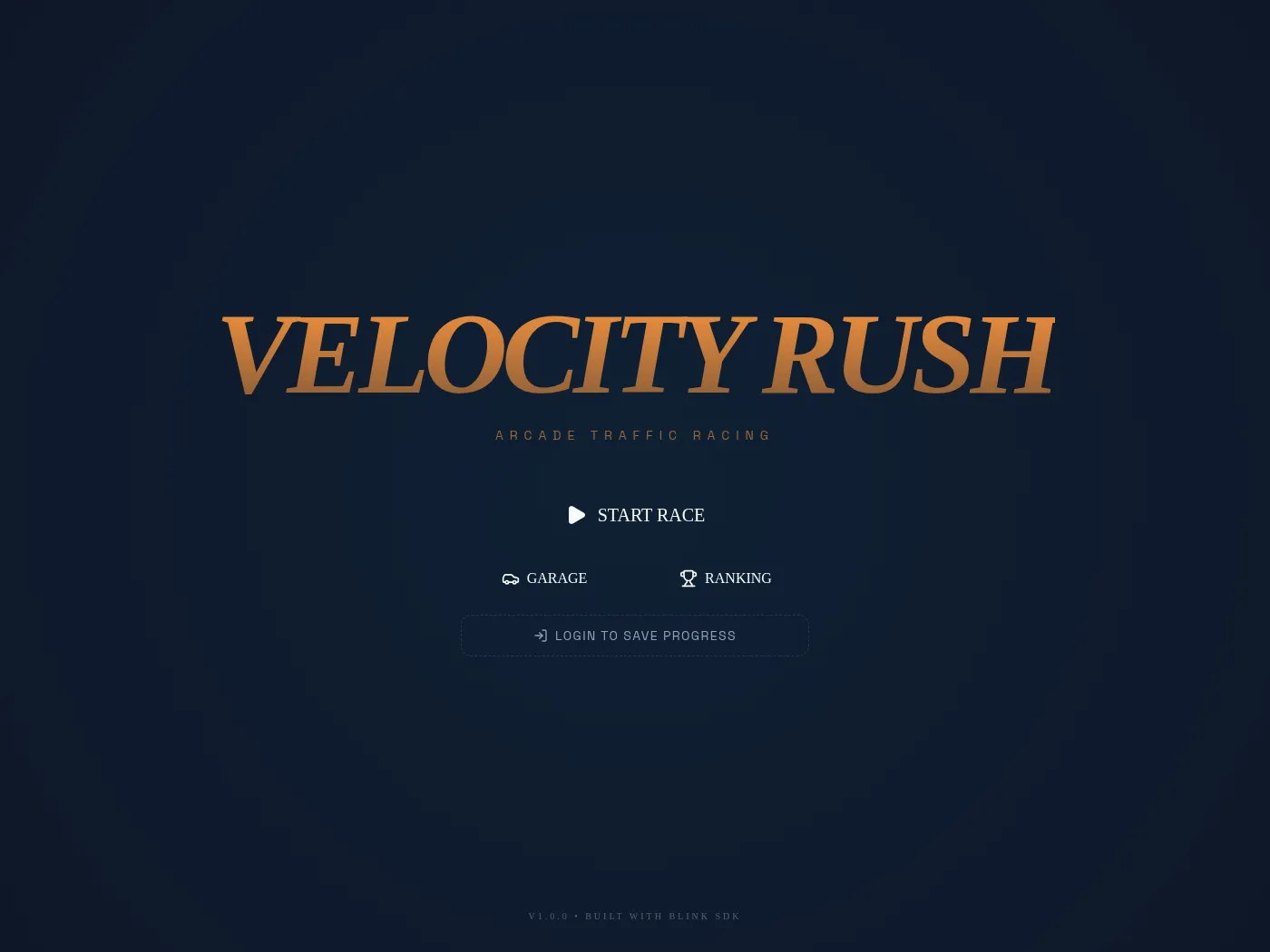 Velocity Rush Racing