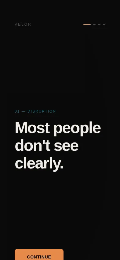 VELOR Onboarding Experience