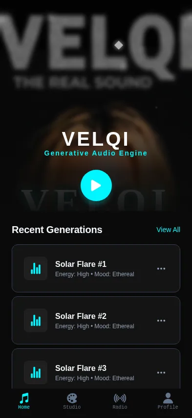 Velqi GenMusic Studio