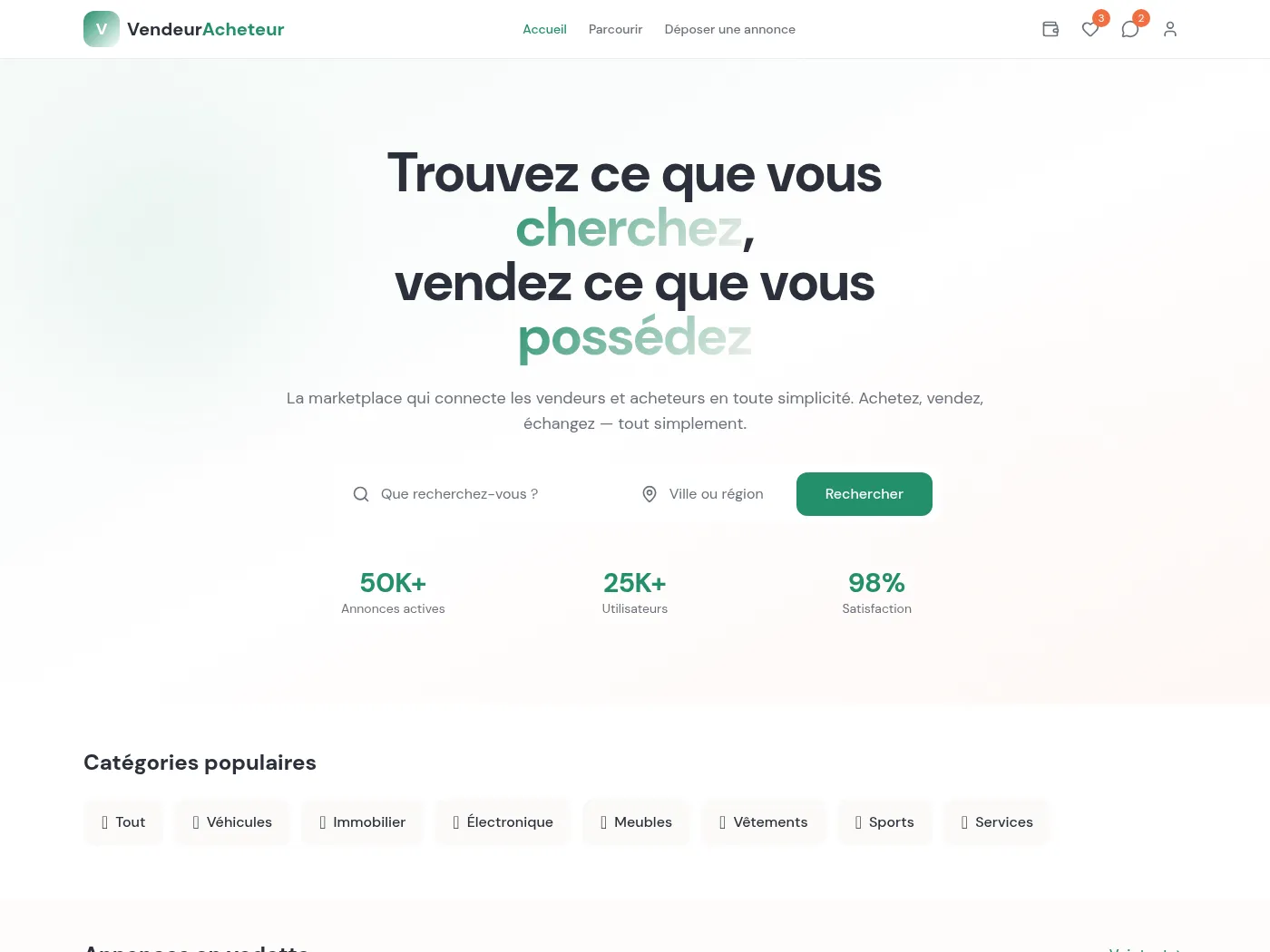 Vendeur Acheteur Connect