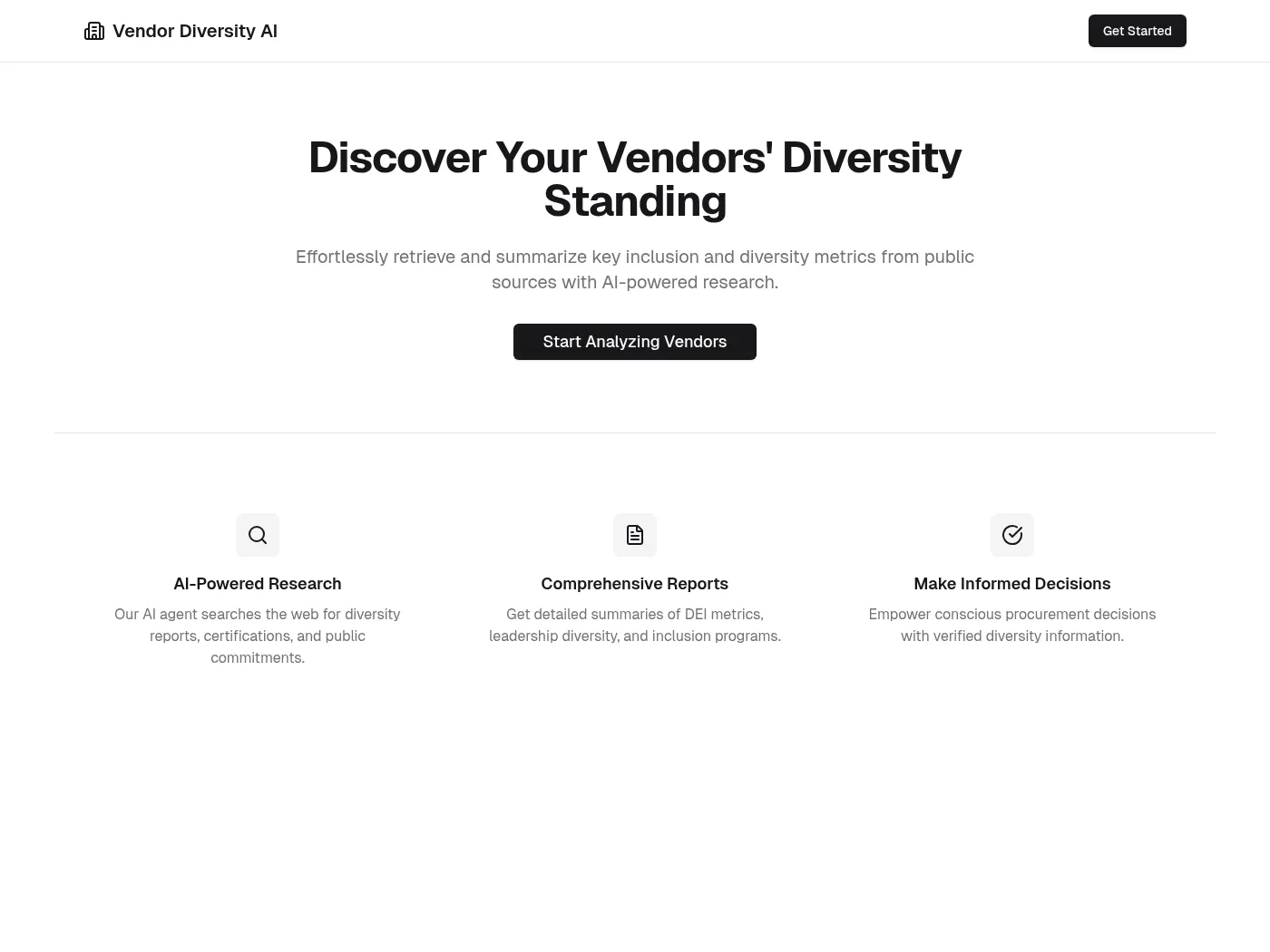 Vendor Diversity AI