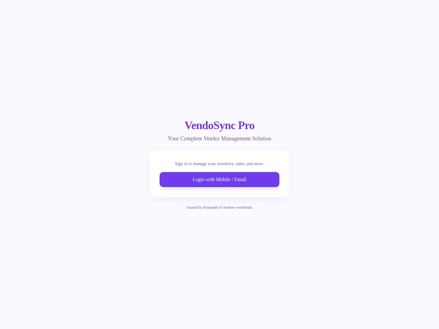 VendoSync Pro