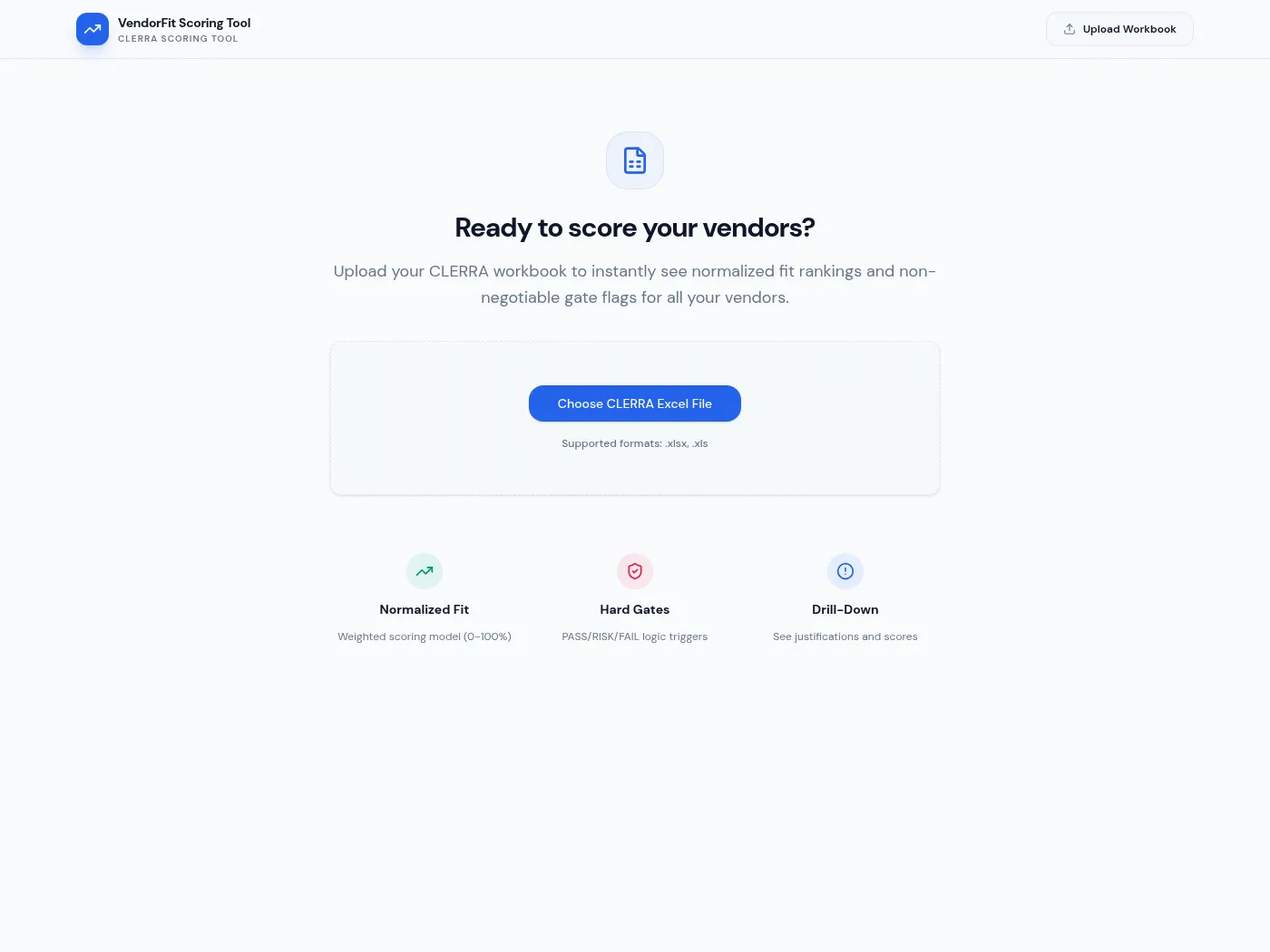VendorFit Scoring Tool