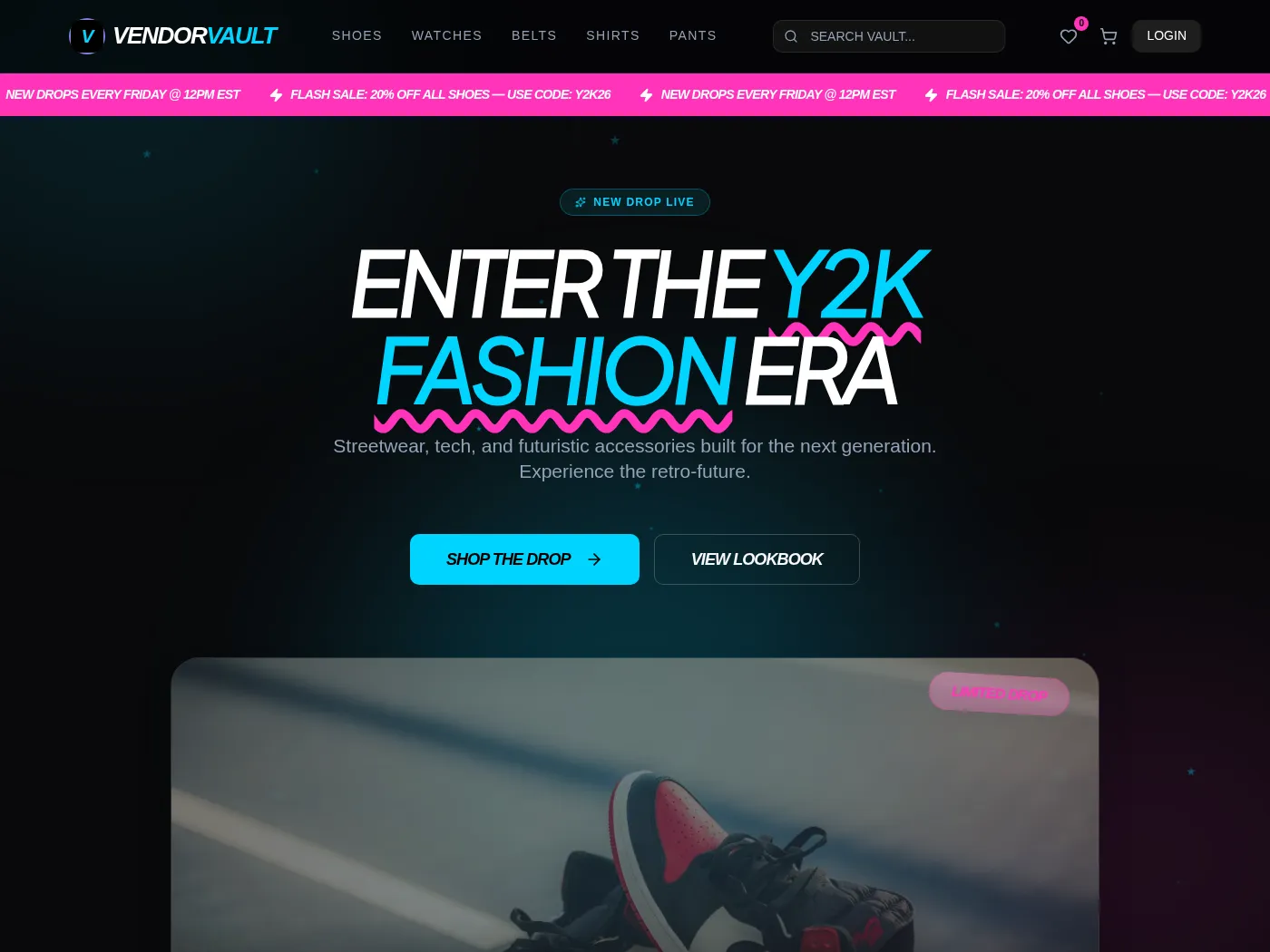 VendorVault Y2K Store
