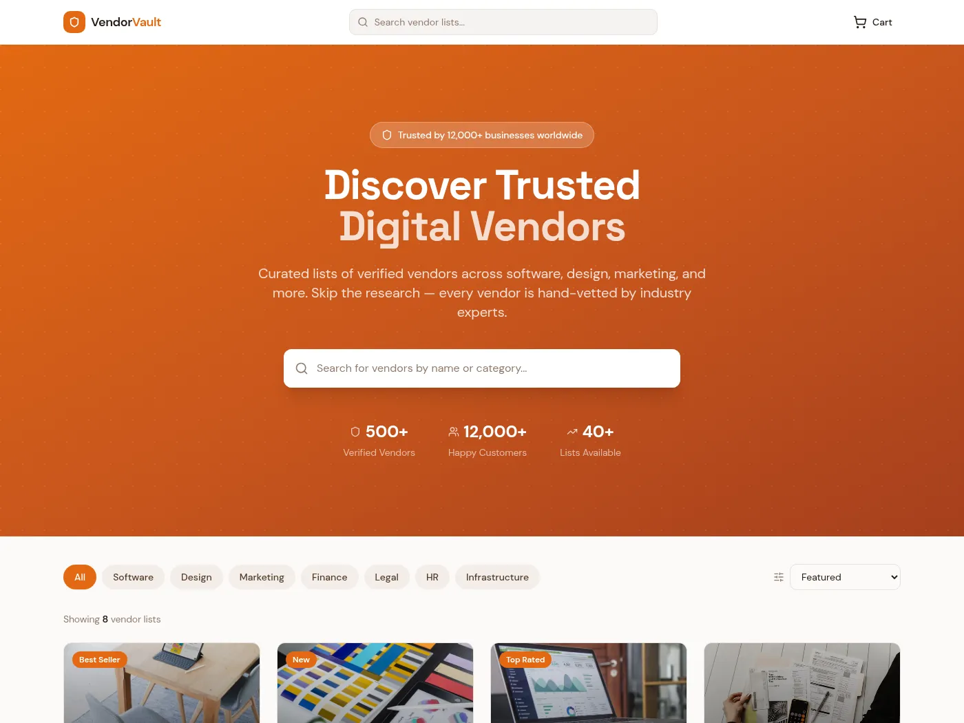 VendorVault Marketplace
