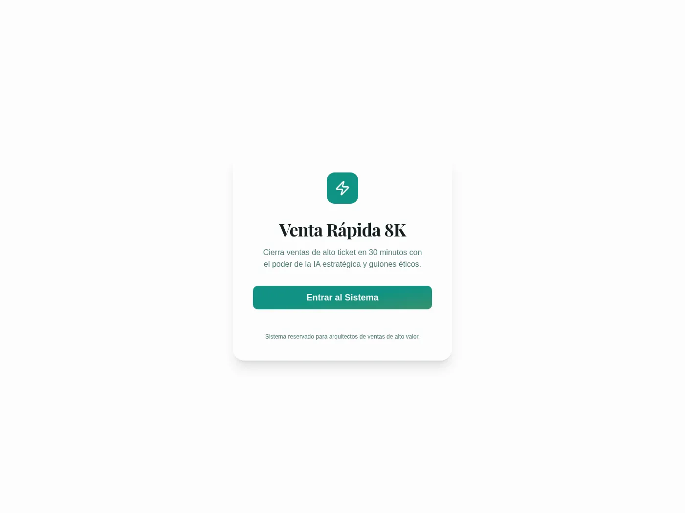 Venta Rápida Estratégica AI