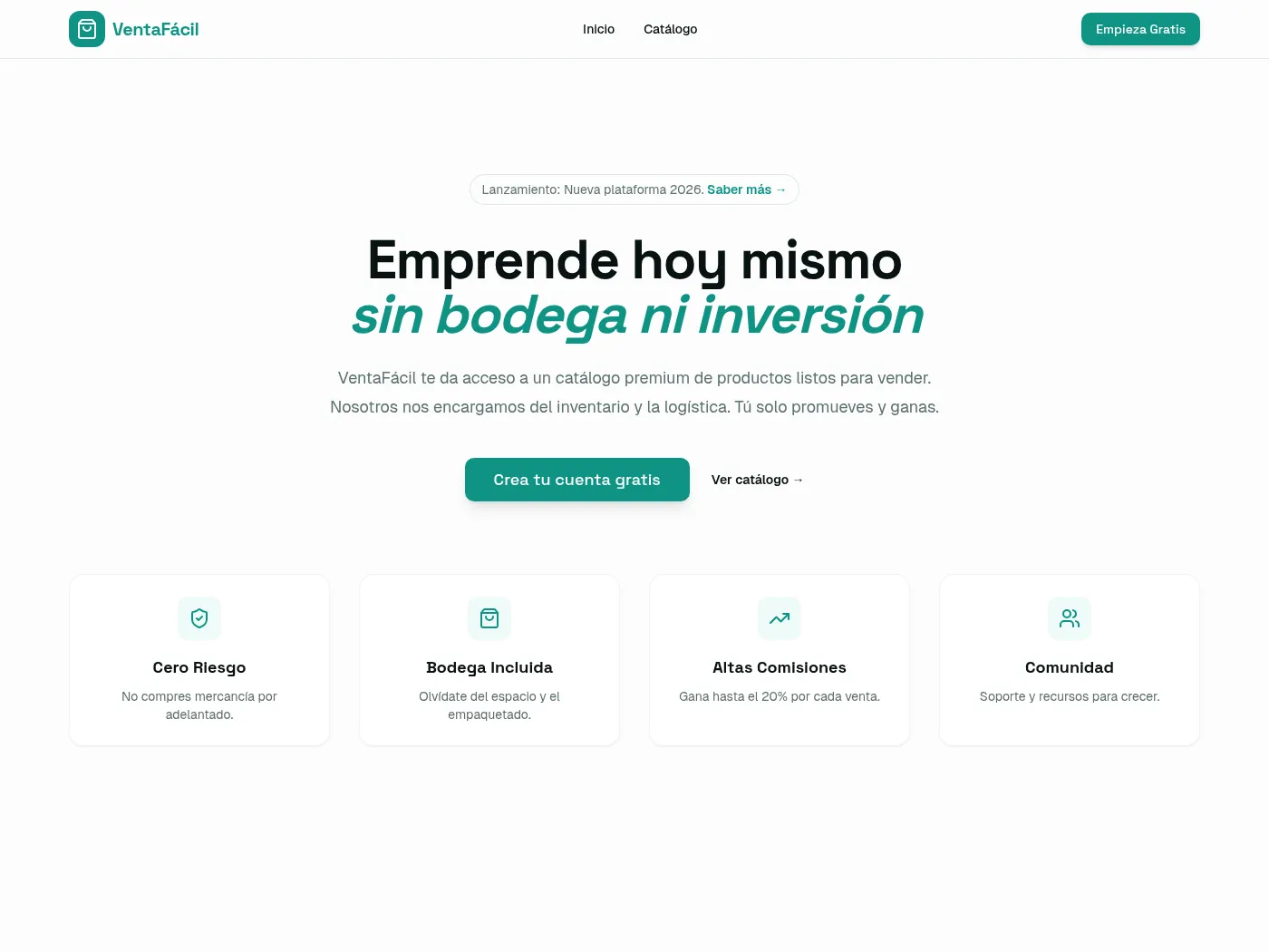 VentaFácil Platform