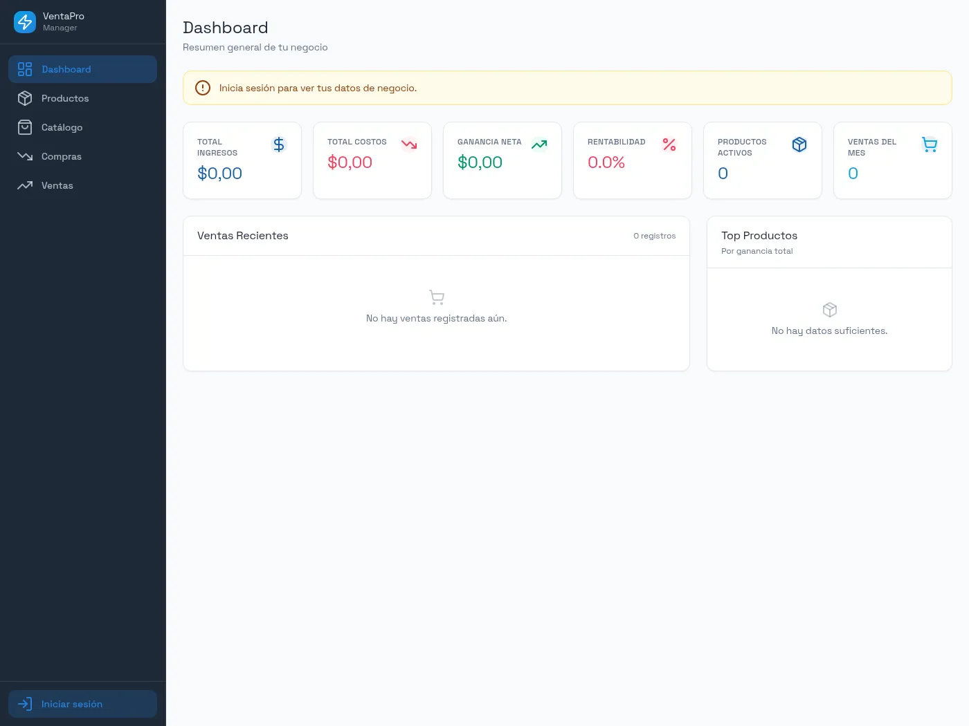 VentaPro Manager