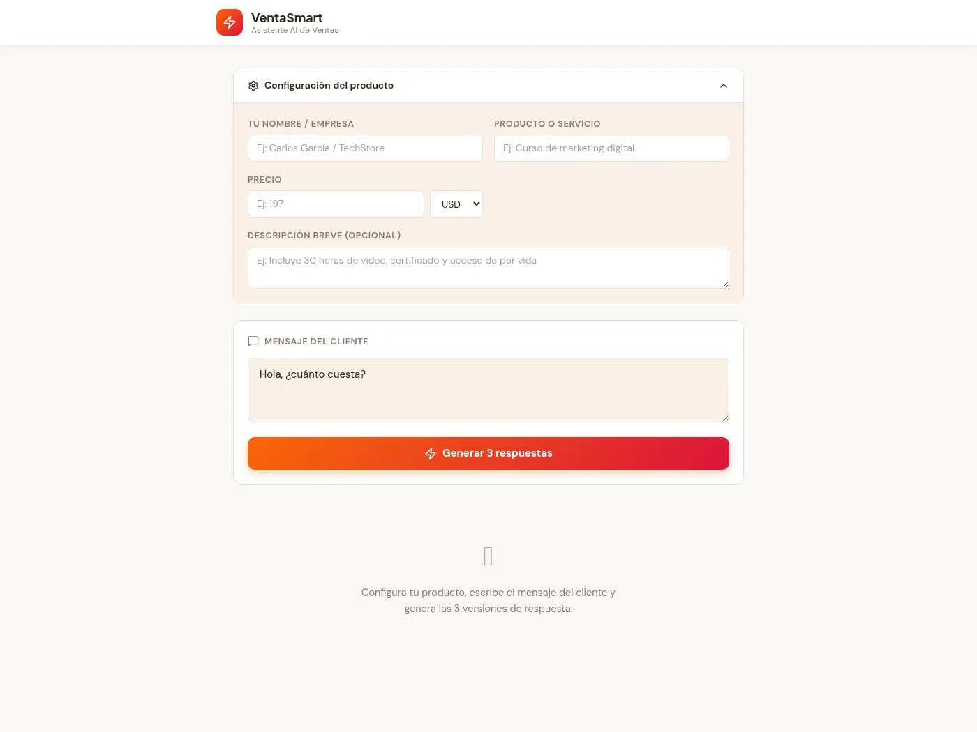VentaSmart Asistente AI
