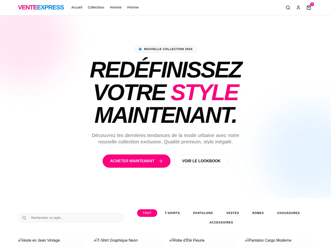 Vente Web Express