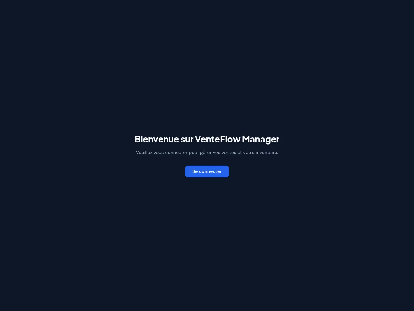 VenteFlow Manager