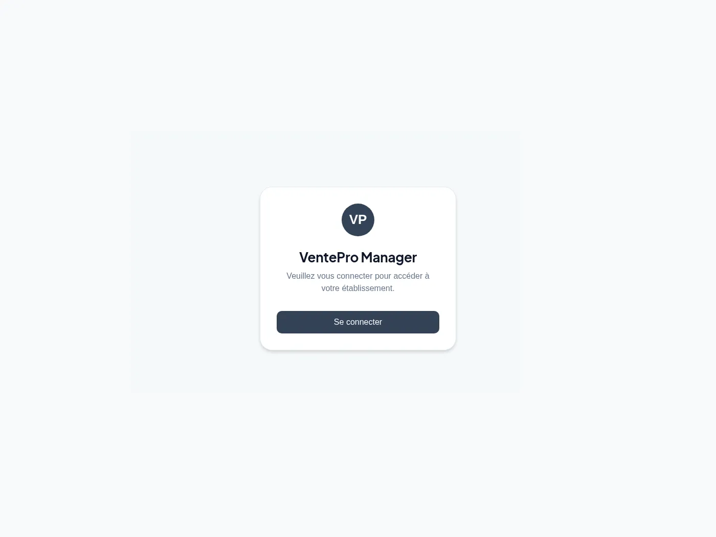 VentePro Manager