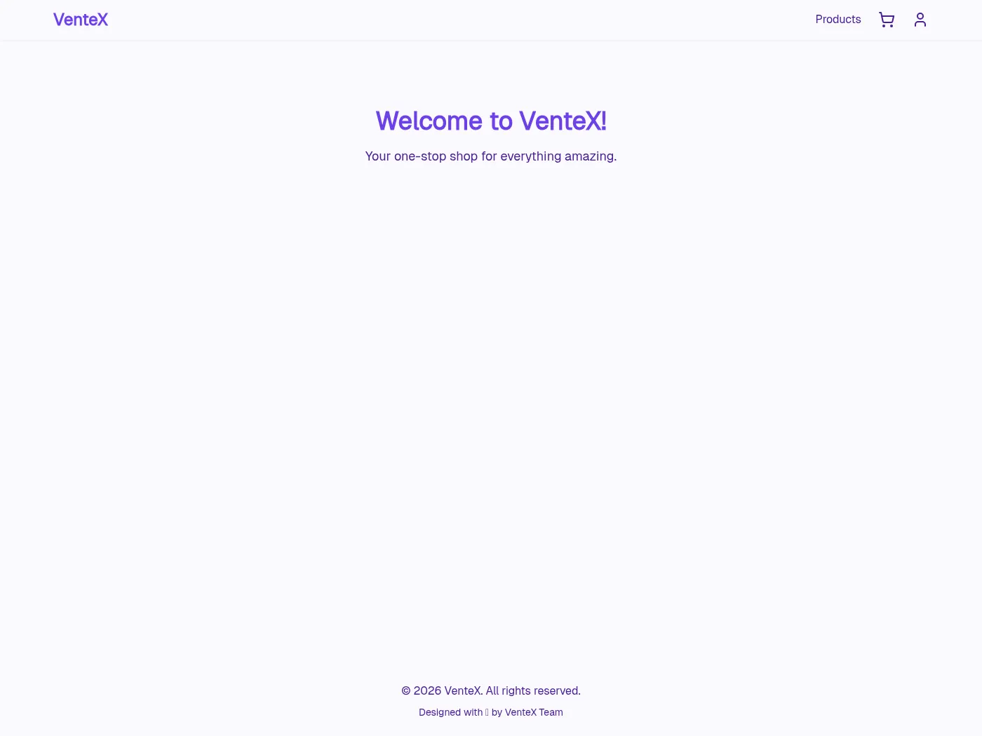VenteX E-Commerce Site