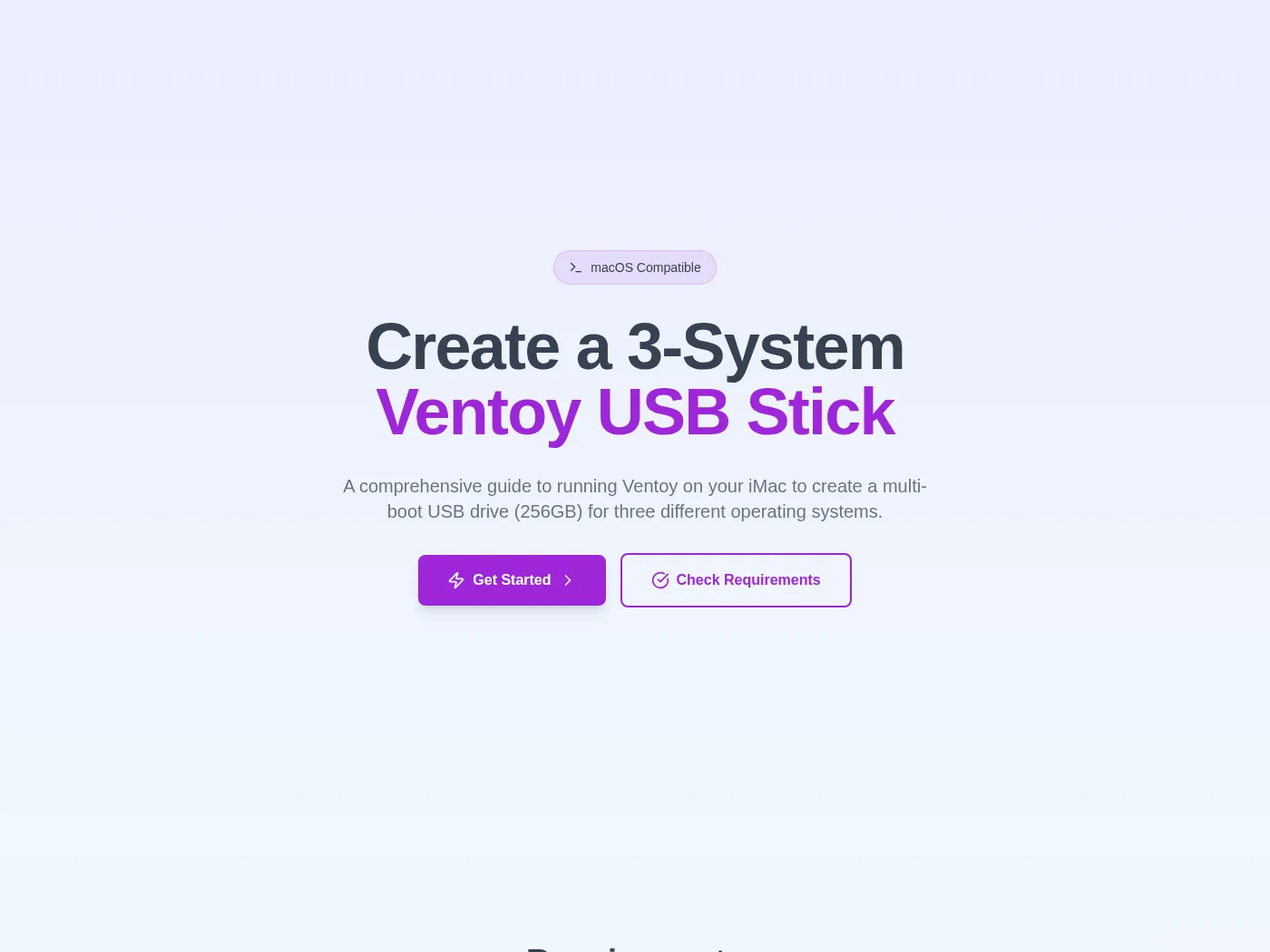 Ventoy for iMac USB