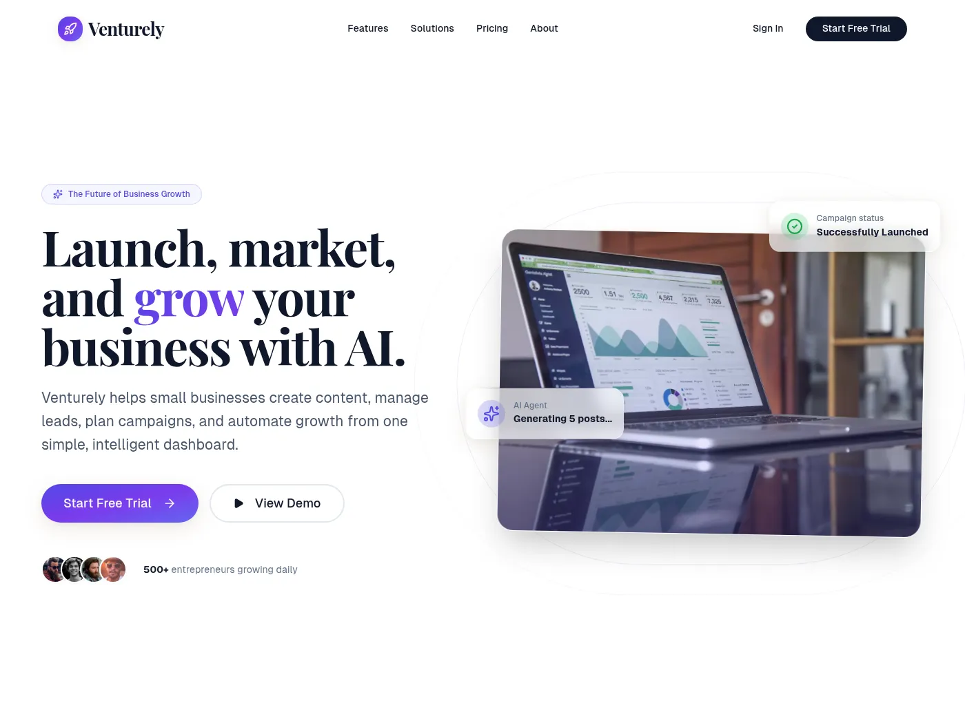 Venturely Growth Platform