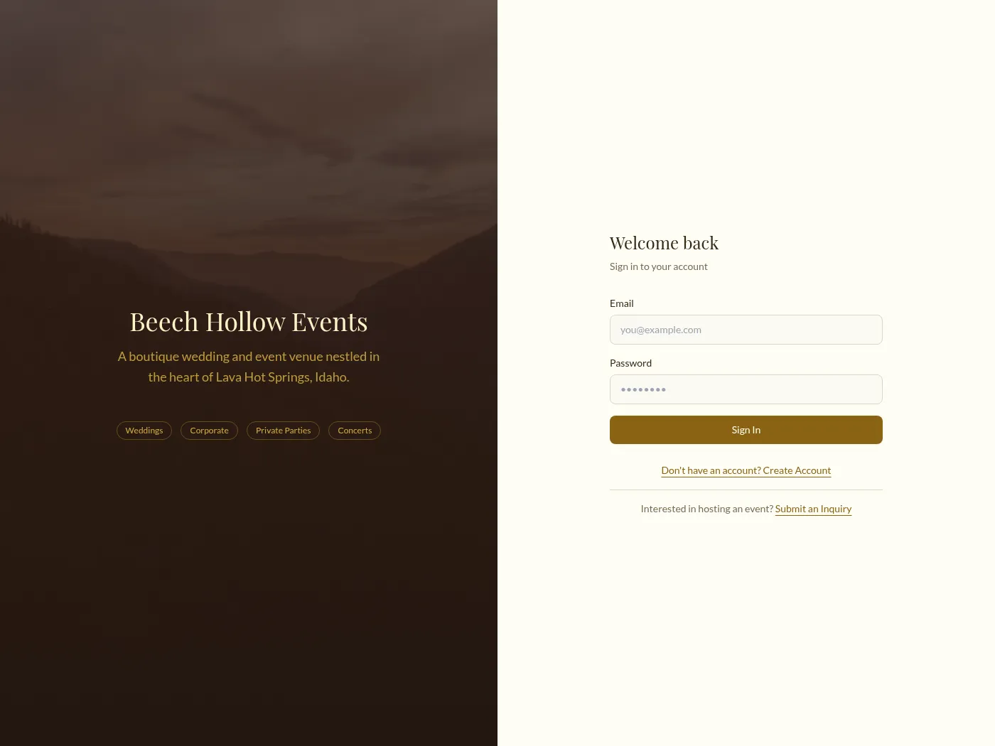 Beech Hollow Events