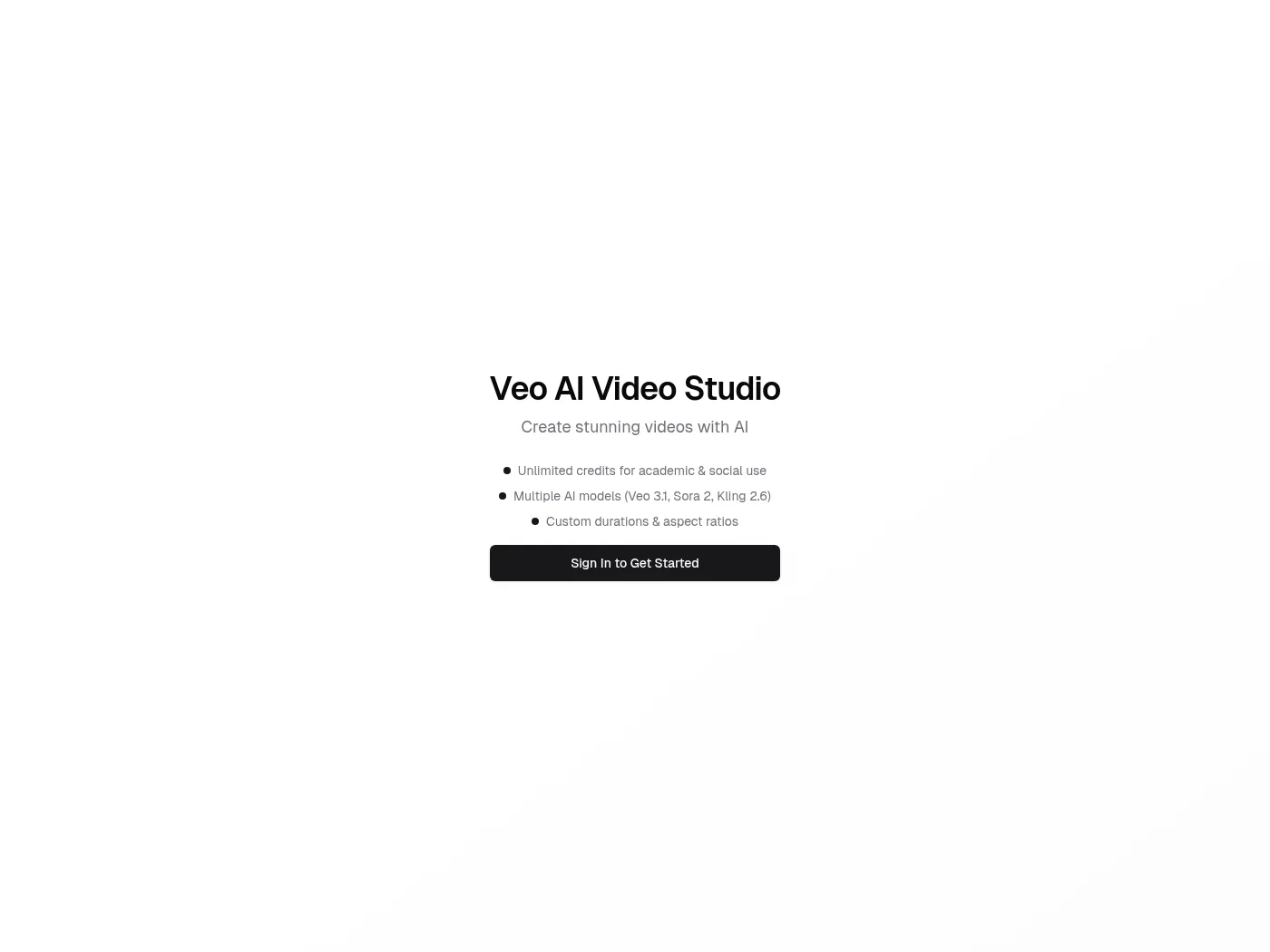 Veo AI Video Studio