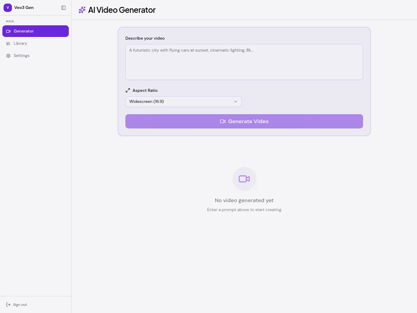 Veo3 Video Generator