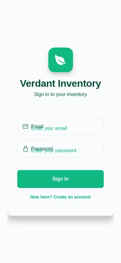 Verdant Inventory App