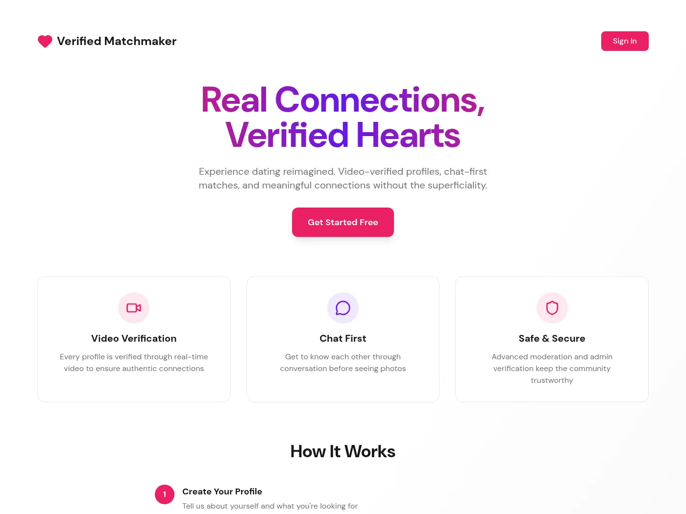 Verified Matchmaker
