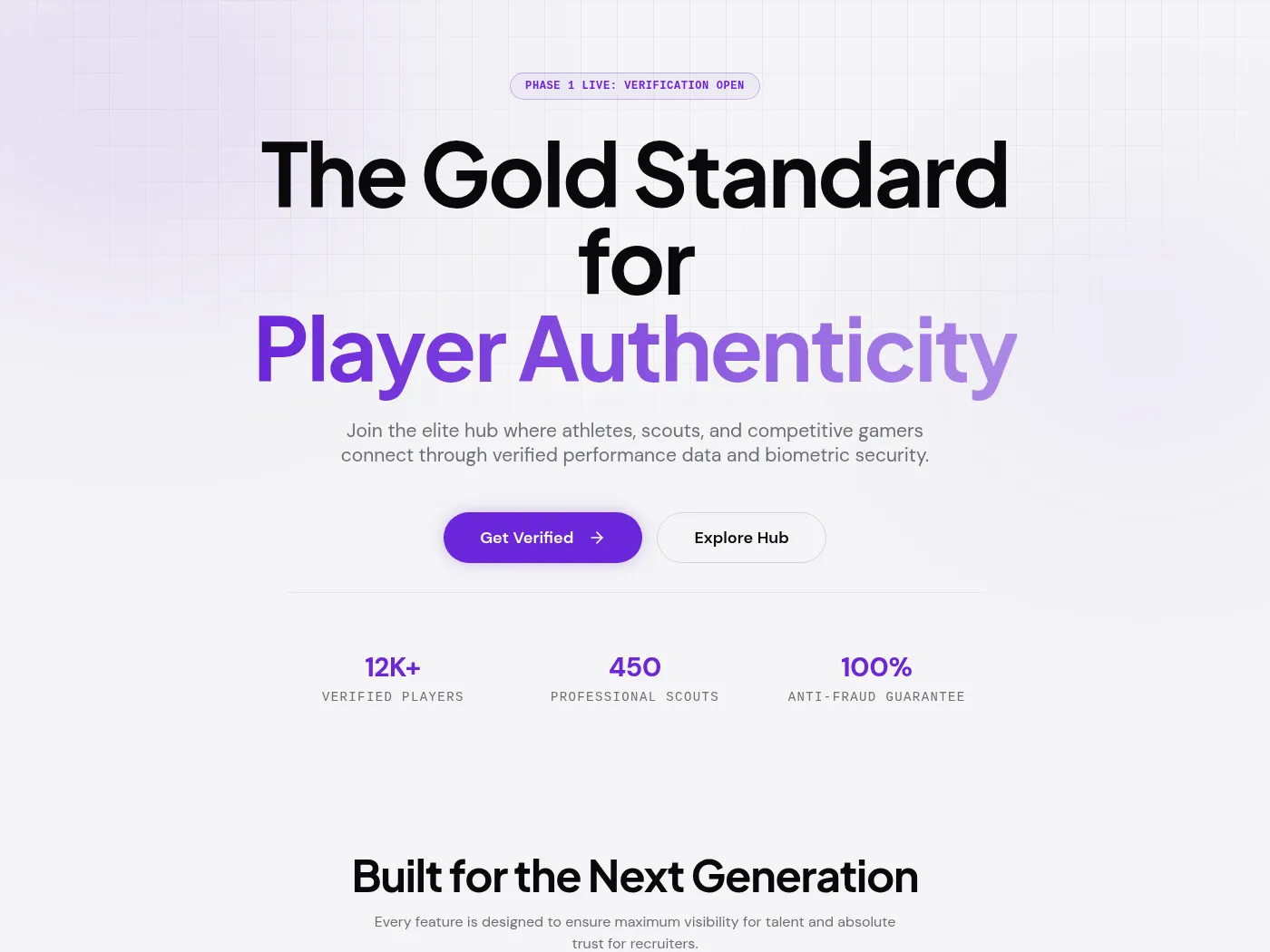 Verified Players Hub