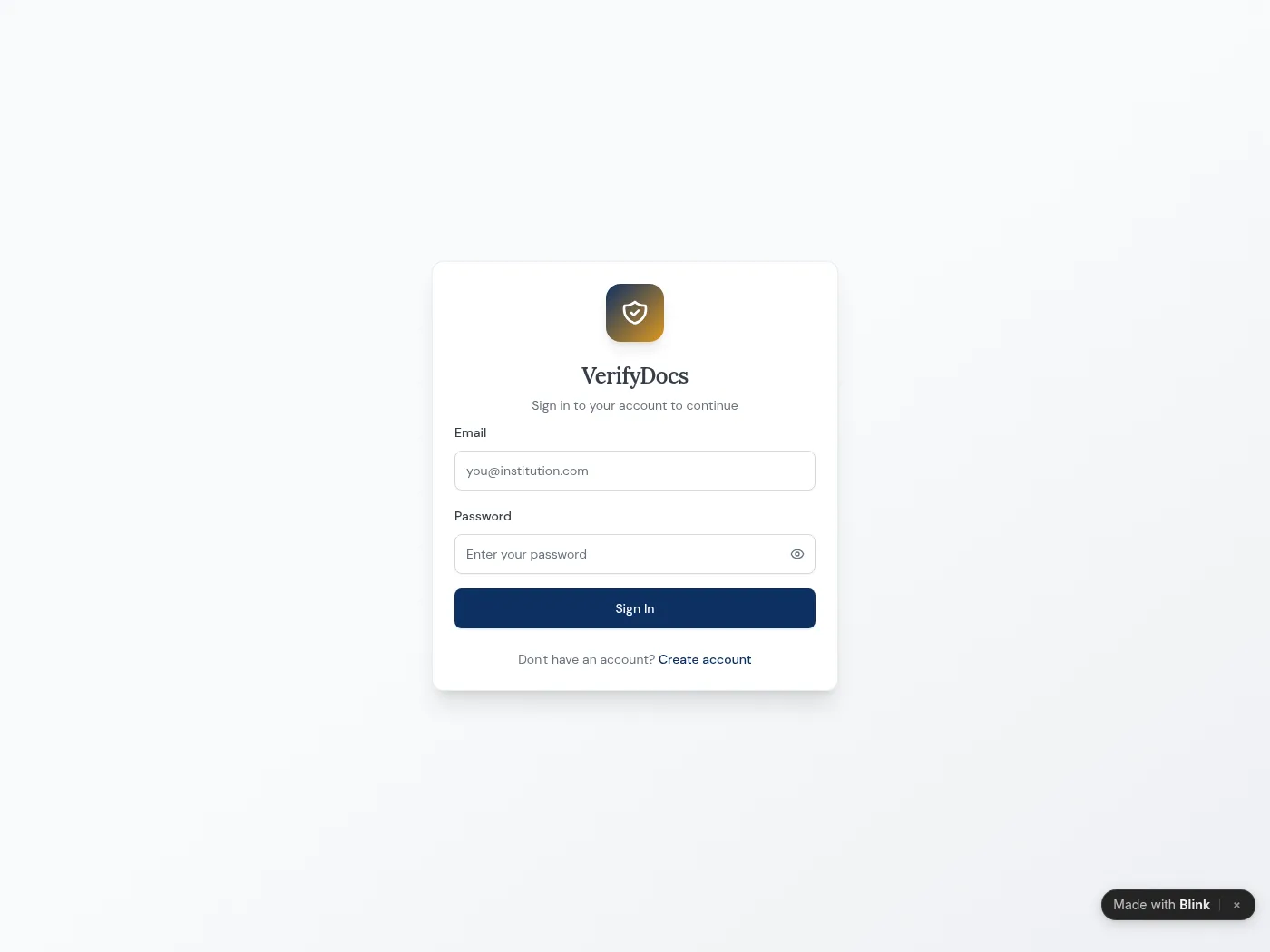 VerifyDocs Platform