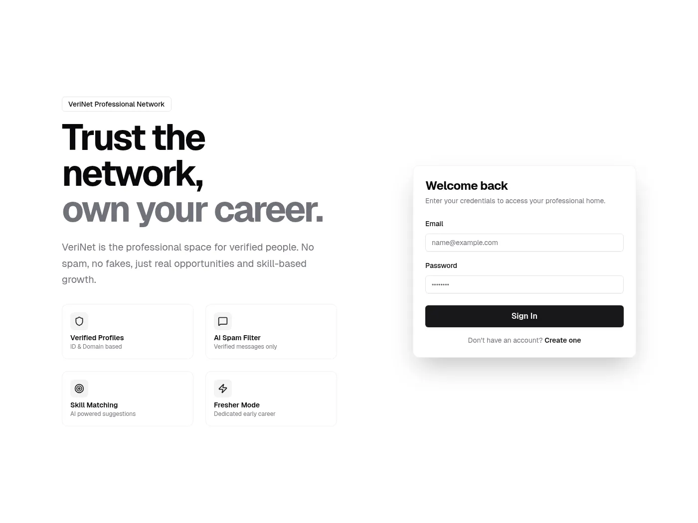VeriNet Professional Network