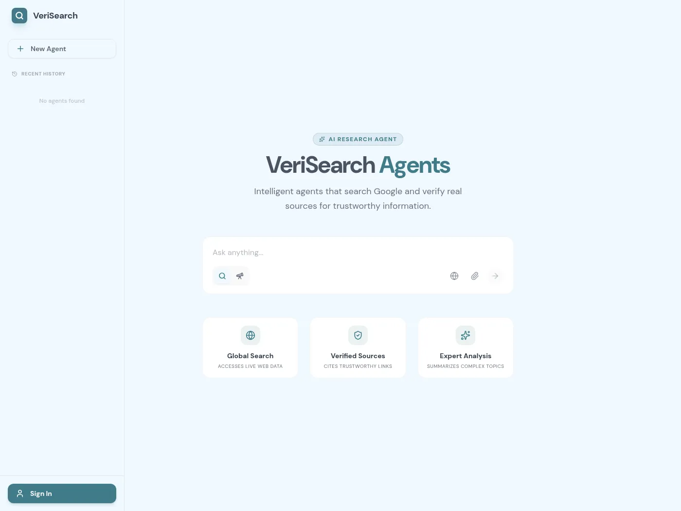 VeriSearch Agents
