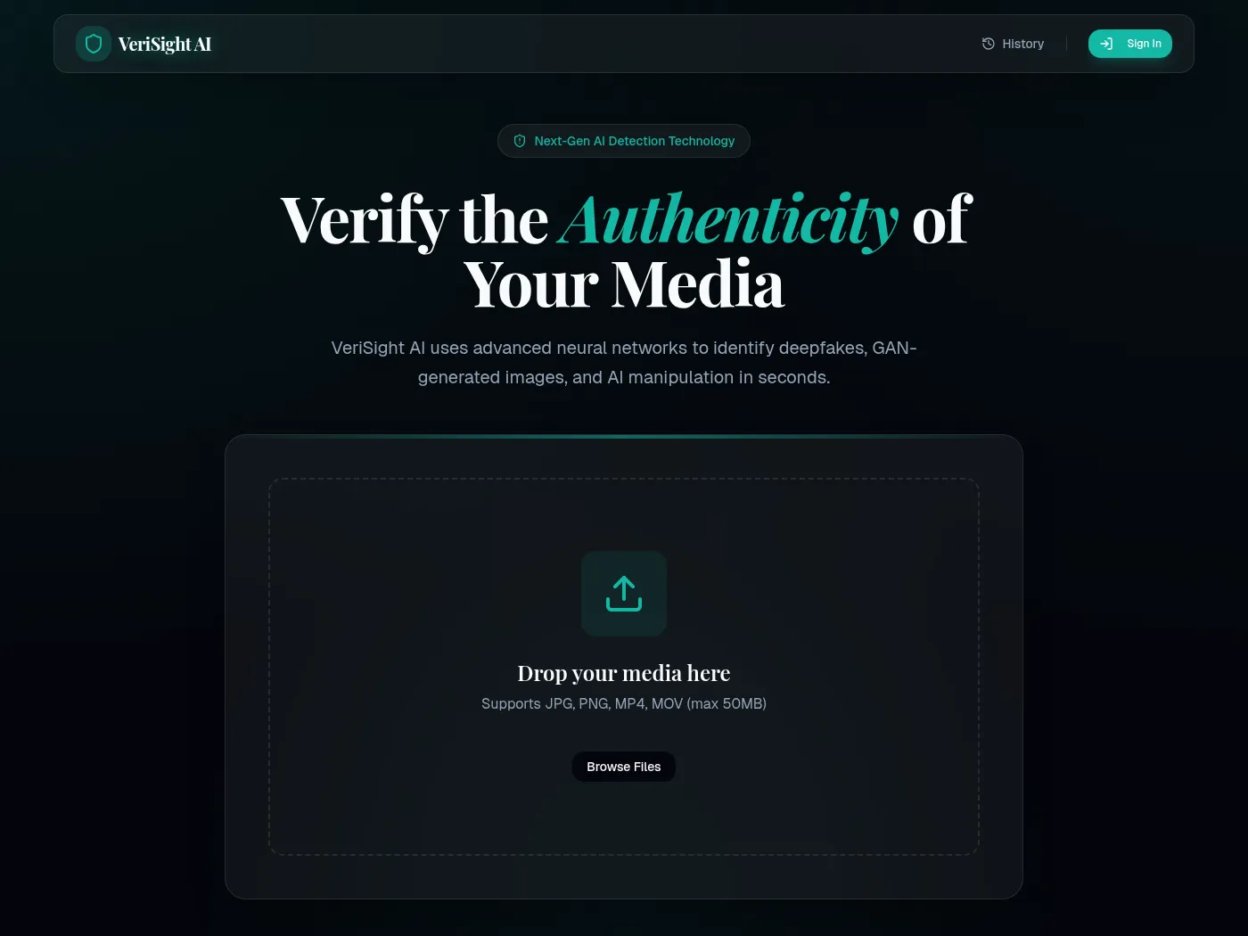 VeriSight AI Detector