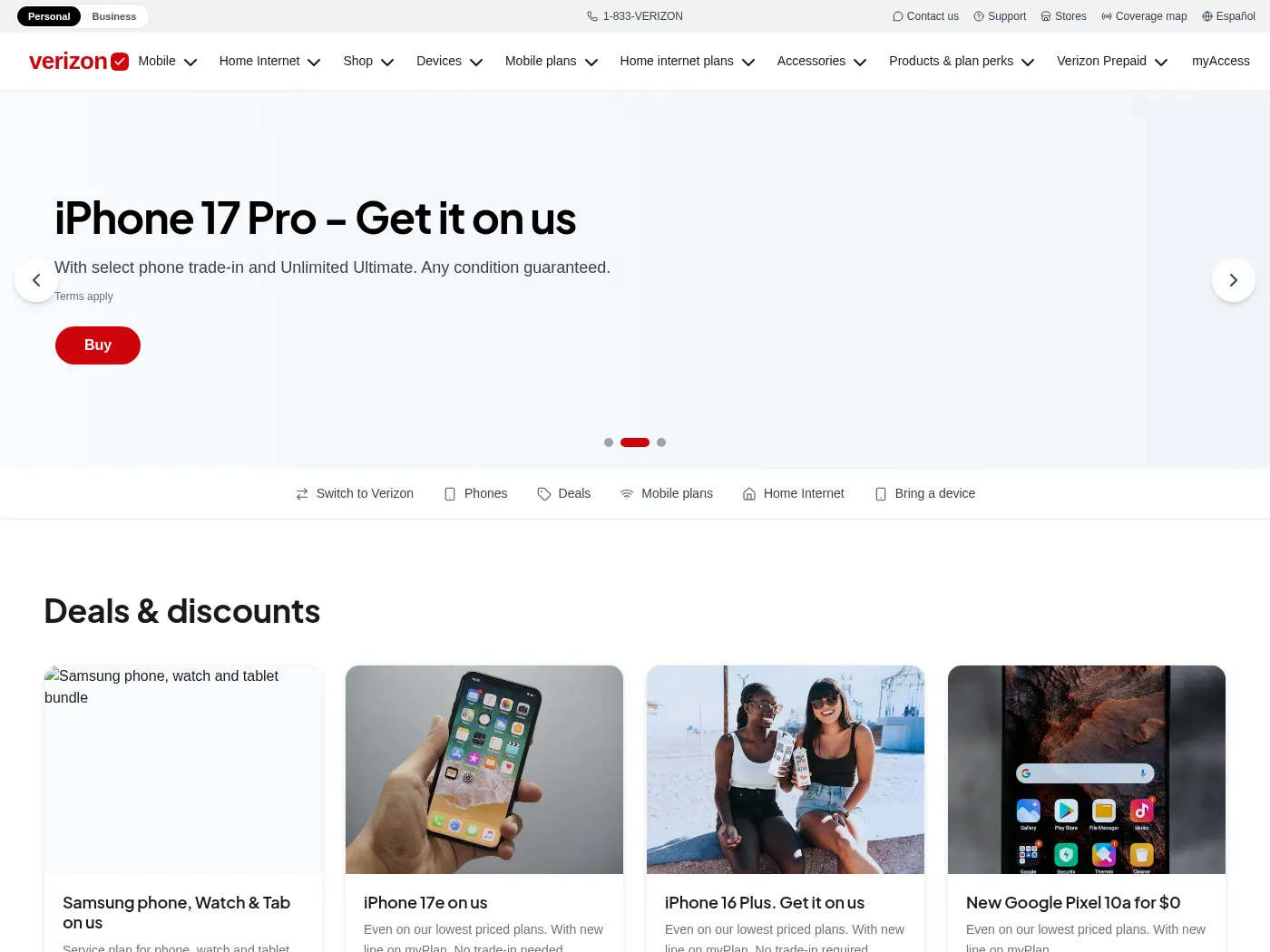 Verizon Web Clone