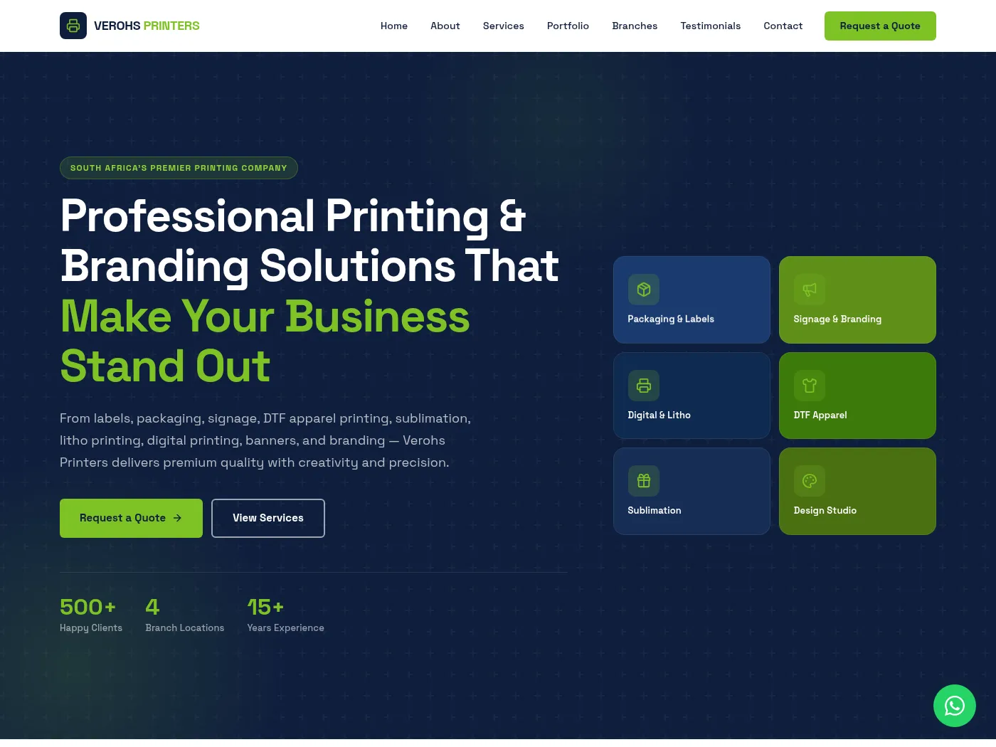 Verohs Printers Premium Site