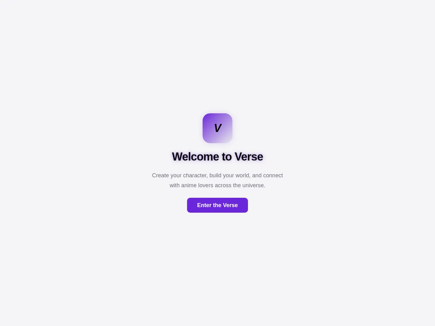 Verse Anime Social Hub