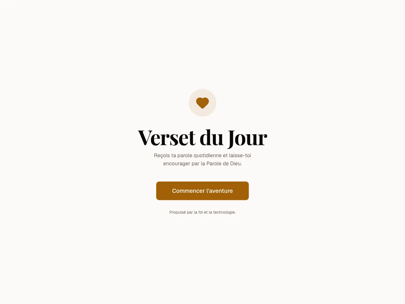 Verset du Jour