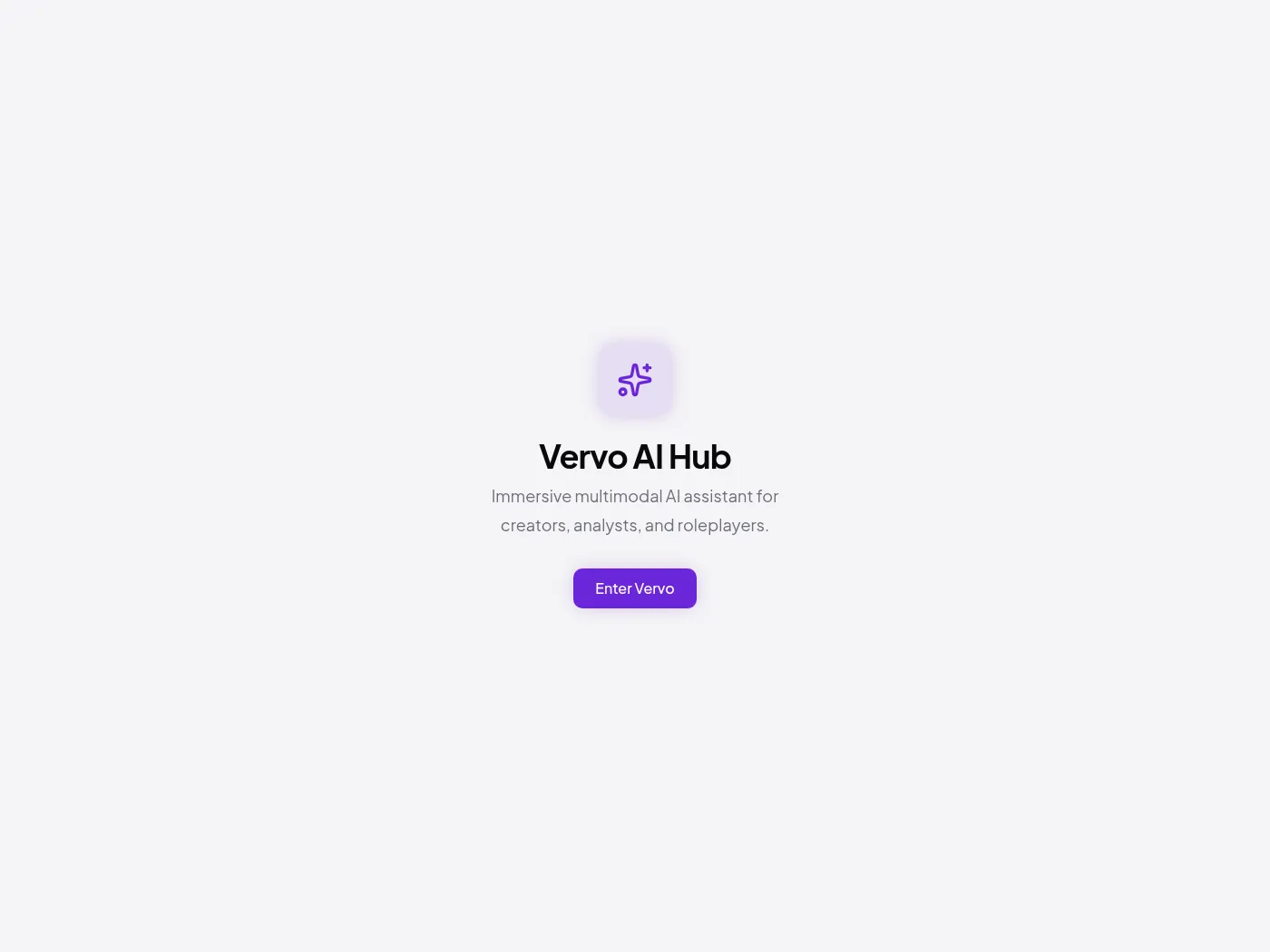 Vervo Multimodal AI Hub