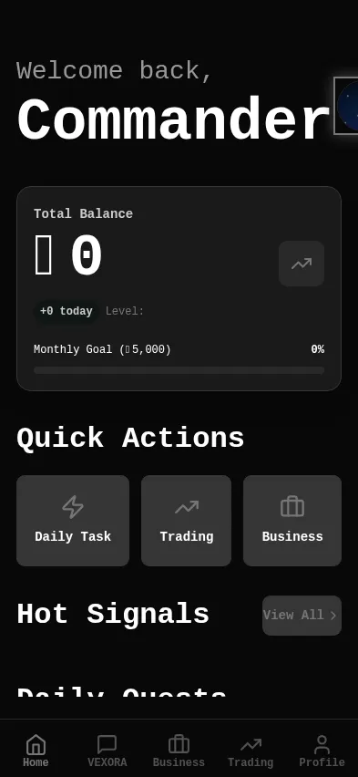VEXORA AI Money Hub
