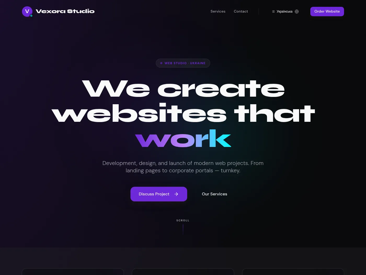 Vexora Studio Multilang Site