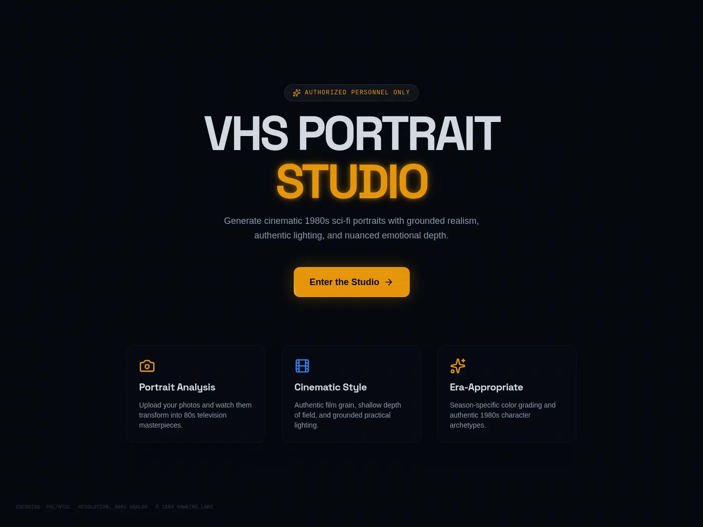 VHS Portrait Studio