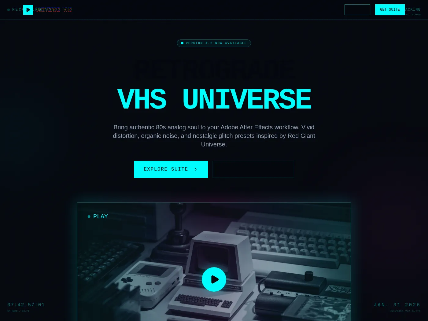 VHS Universe Preset Suite