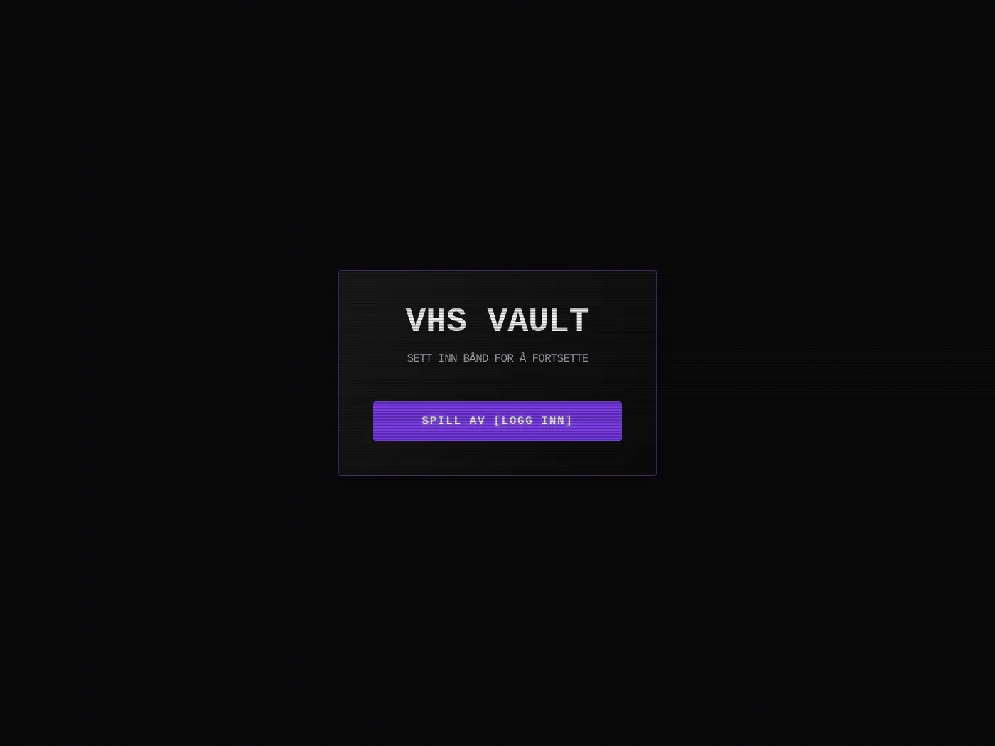 VHS Vault