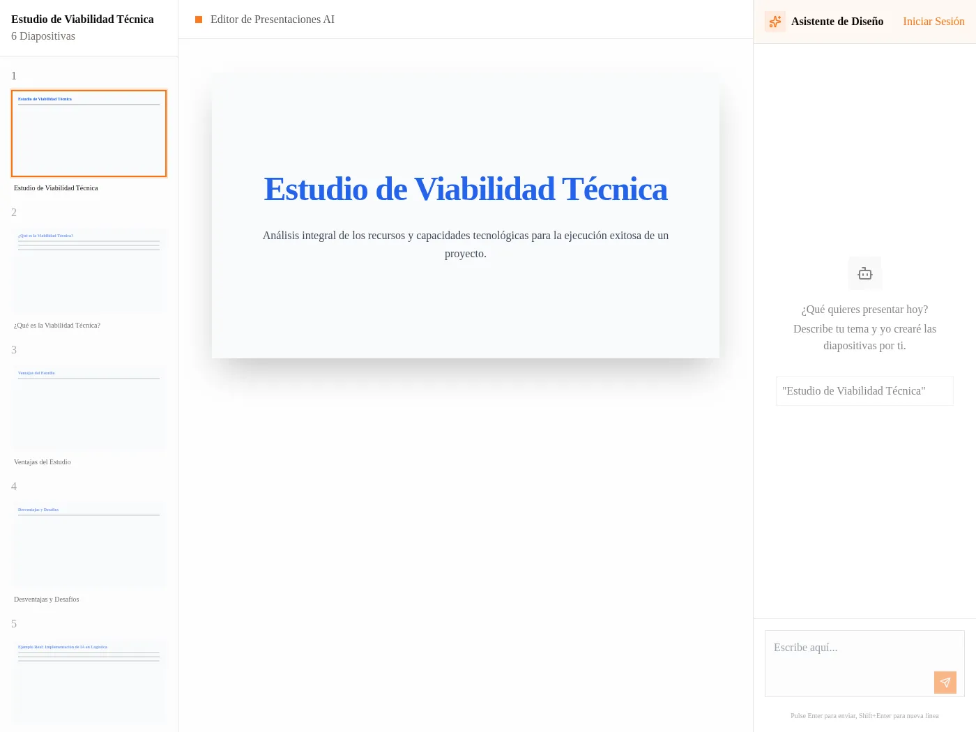Viabilidad Técnica Slide Deck