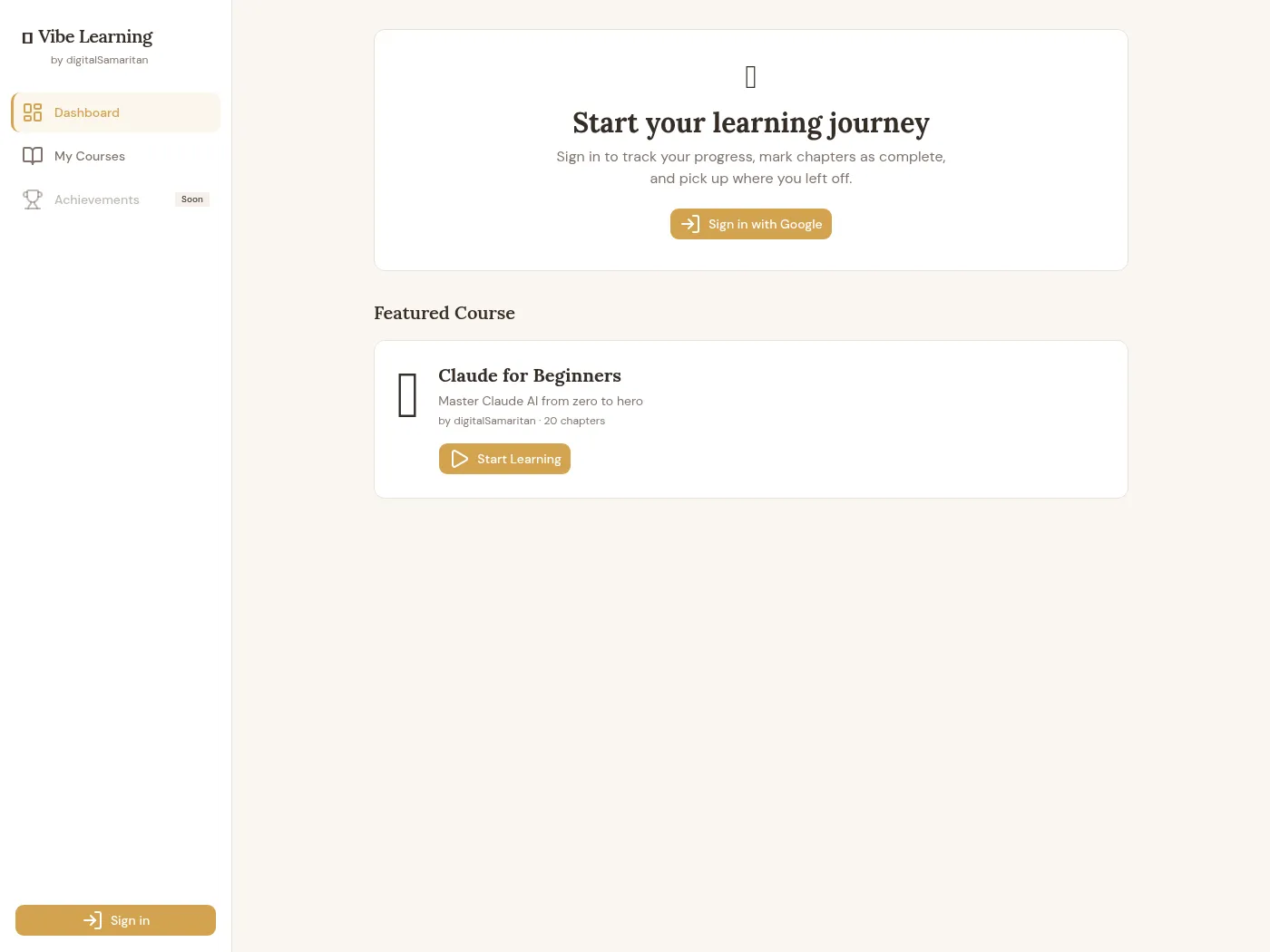 Vibe Learning Platform