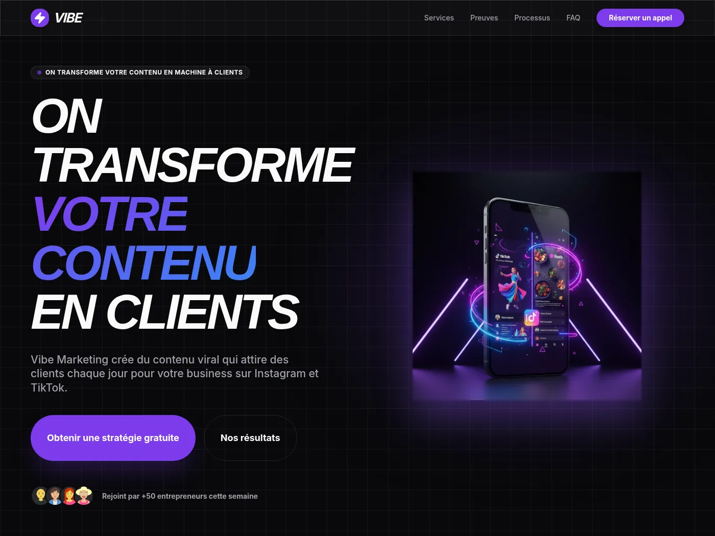 Vibe Marketing Site