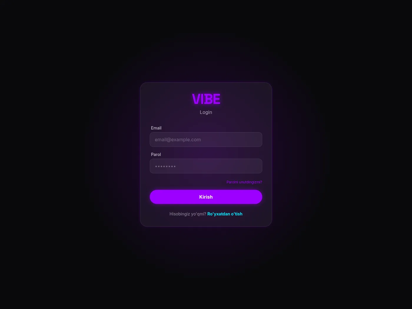 VIBE Party Chat App