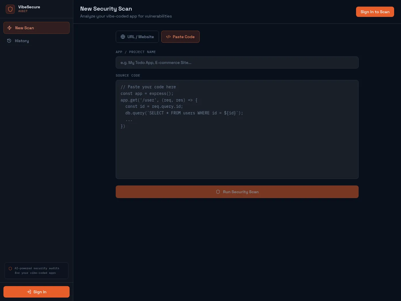Vibe Secure Audit