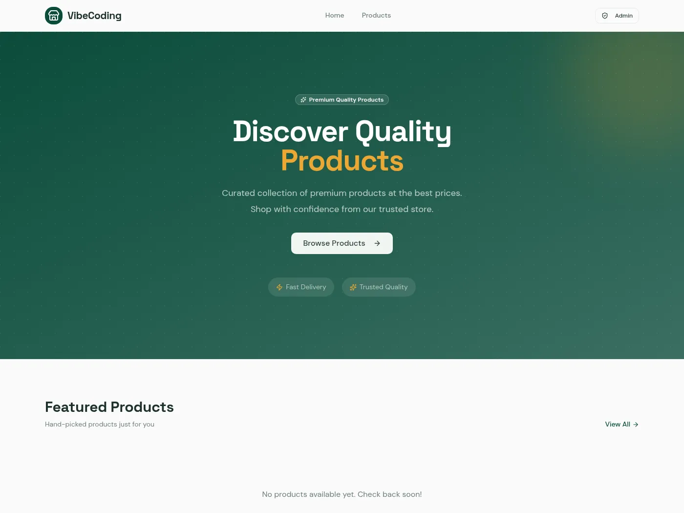 VibeCoding Storefront