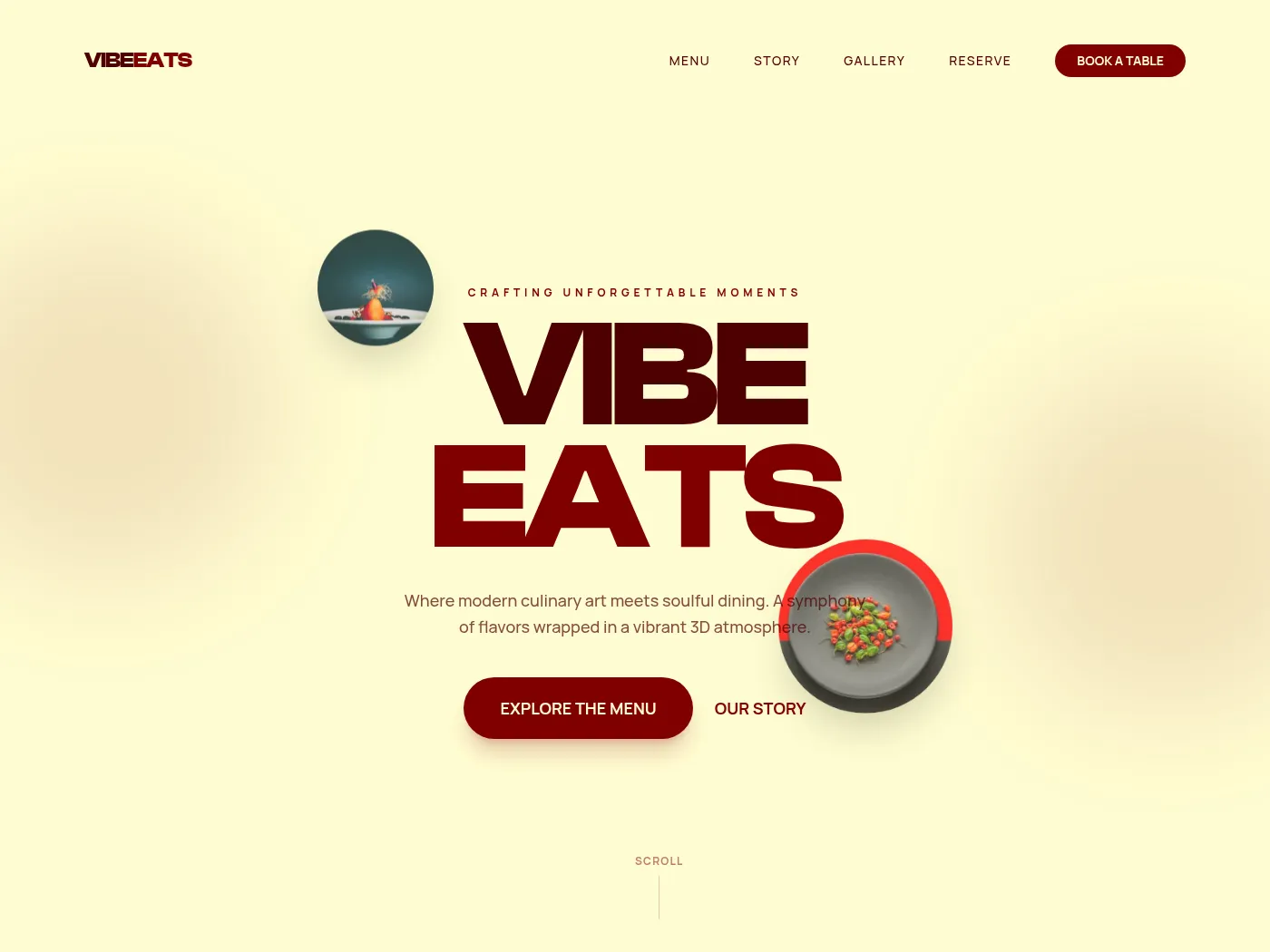 VibeEats Restaurant Site