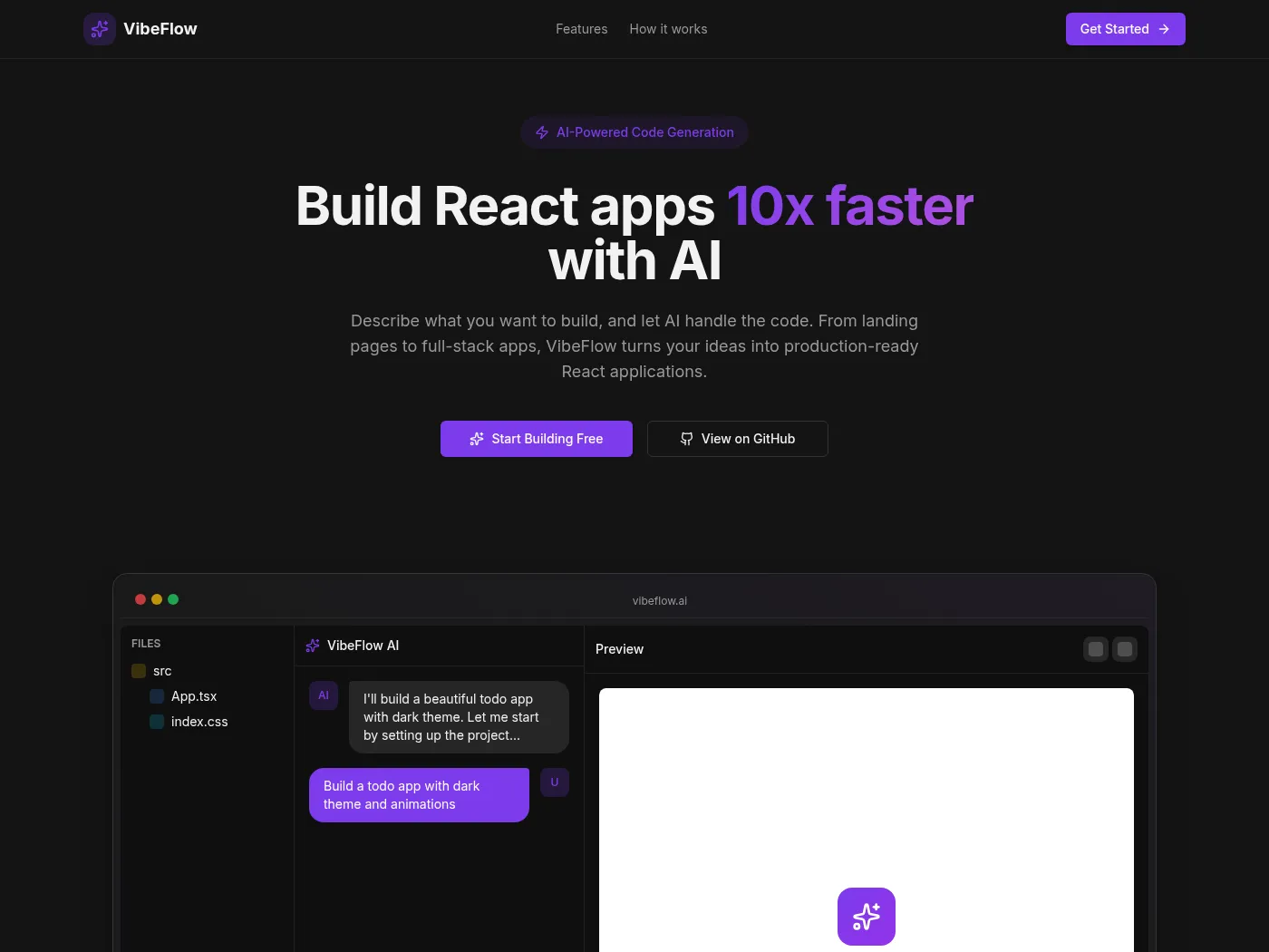 VibeFlow AI Coder